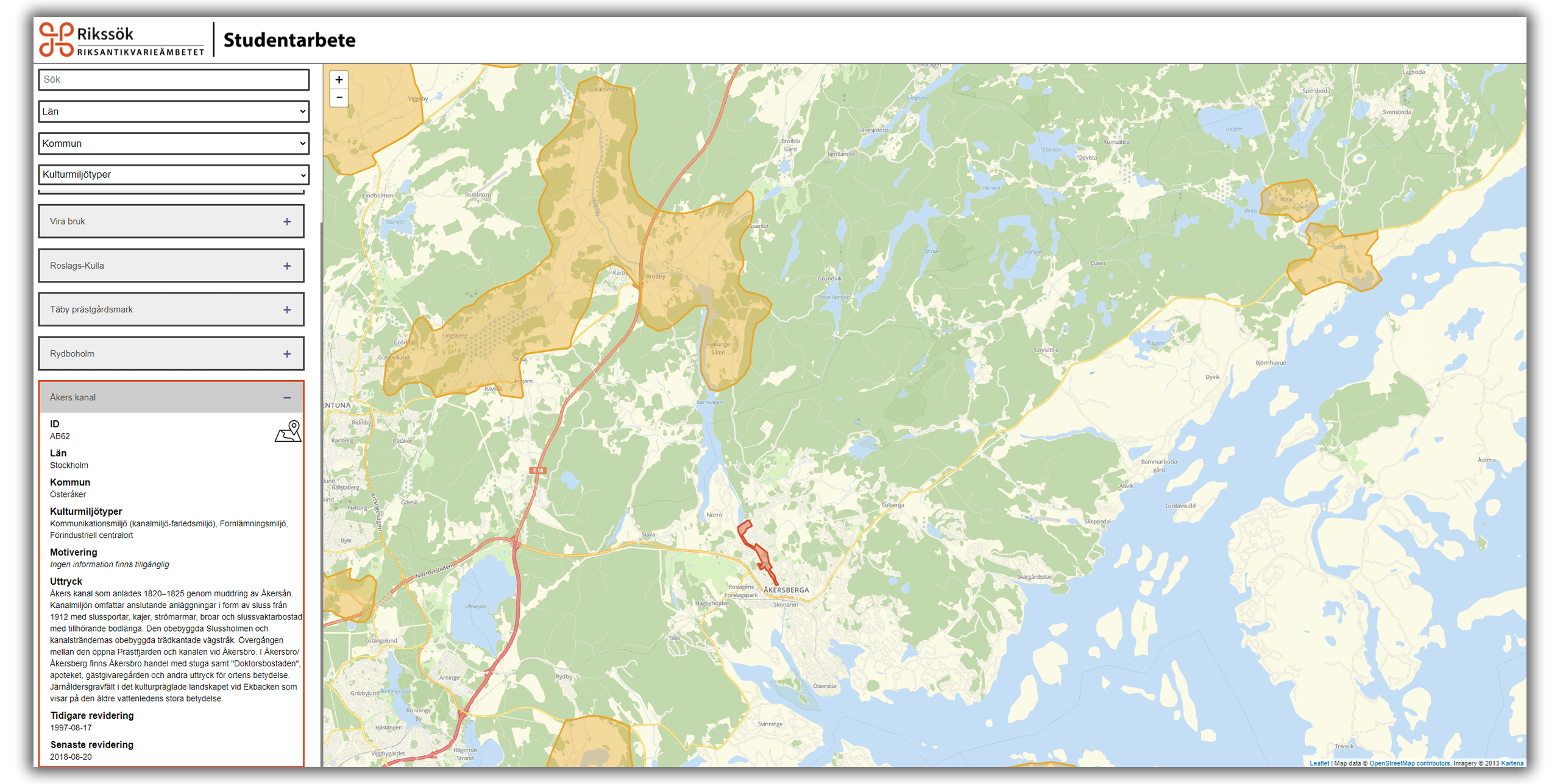 GitHub - Segergren/Riksantikvarieambetet: En interaktiv karta som innehåller information ...