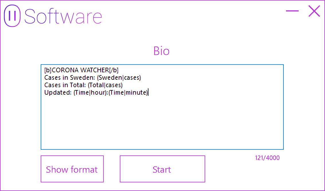 GitHub - Segergren/Steam-Bio-Updater: Makes it possible to update the ...